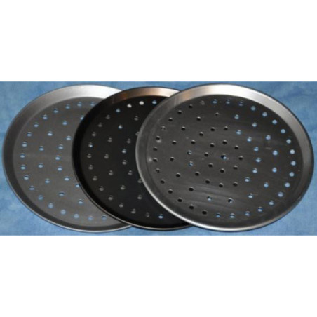 Tighe Metal Black Perforated Pizza Tray
