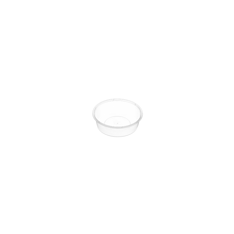 Genfac Round Clear Plastic Container 220ml - 50 Pack