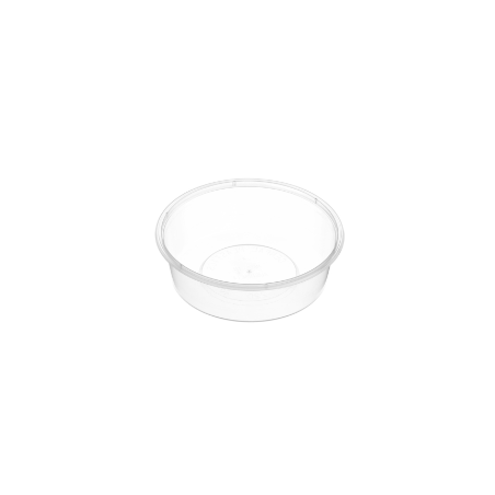 Genfac Round Clear Plastic Container 220ml - 50 Pack