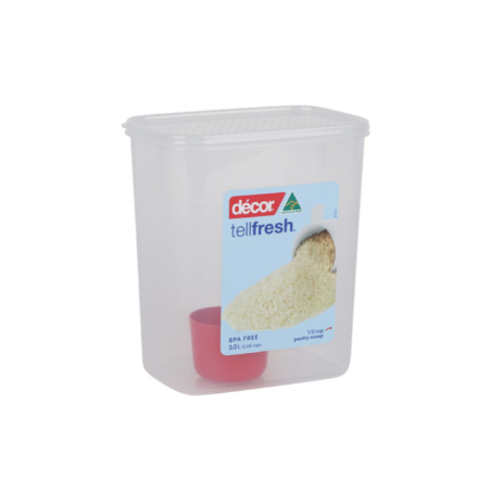 Decor TellFresh Tall Oblong Plastic Container