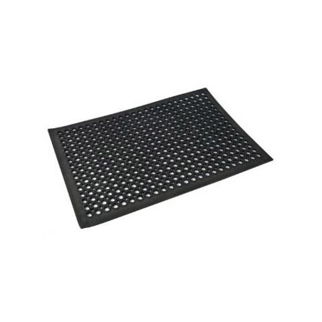 Trenton Black Safety Mat With Round Holes