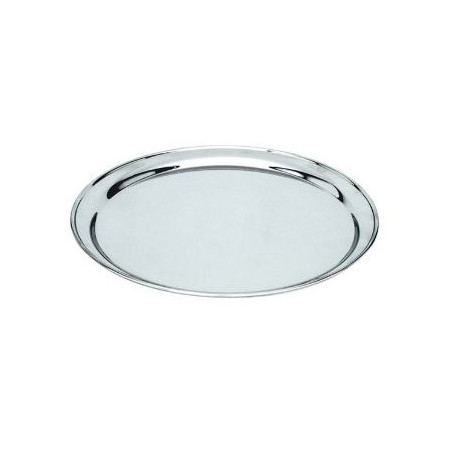 Trenton Plain Stainless Steel Round Tray 10''