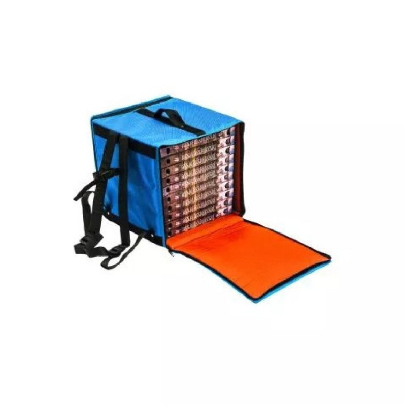 GI Metal Thermal Backpack Bag For 10 Pizza Boxes