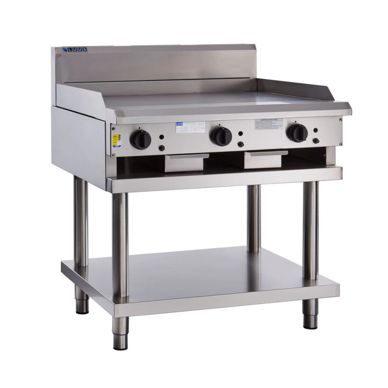 Luus Professional Flat Grill Plate on Stand